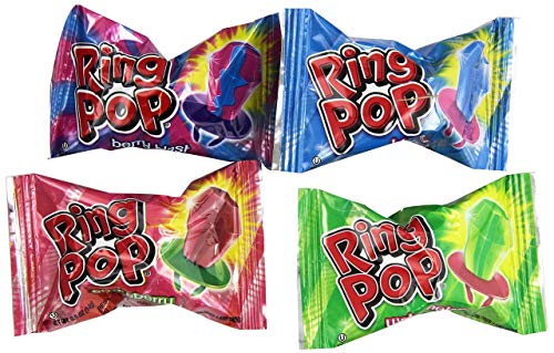 Ring Pop Hard Candy Pops, Variety Pack,2.55 pounds, 44 Count