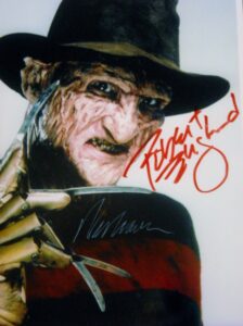 kirkland freddy kruger robert englund, 8 x 10 photo autograph on glossy photo paper