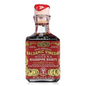 giuseppe giusti - gran deposito aceto balsamico di giuseppe giusti moderna - italian balsamic wine vinegar 8.45 fl.oz. (250ml) - pack of 1