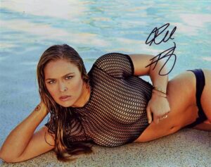 kirkland signature ronda rousey 8 x 10 photo autograph on glossy photo paper