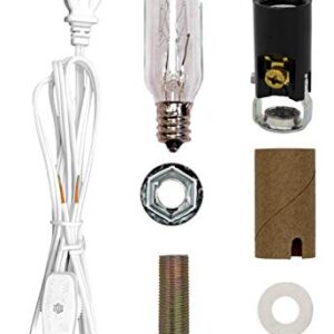 Creative Hobbies ML2-25B6 Medium Christmas Tree Wiring Kit, 25 watt Bulb, Great for Lighting Medium Size Objects, E12 Candelabra Base