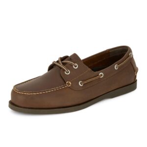 dockers men’s vargas leather handsewn boat shoe,rust, 9 m us