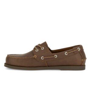 Dockers Men’s Vargas Leather Handsewn Boat Shoe,Rust, 9 M US