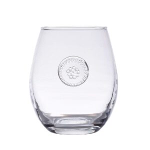 juliska berry & thread stemless white wine glass