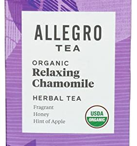 Allegro Tea, Organic Relaxing Chamomile Tea Bags, 20 ct