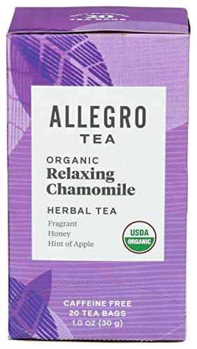 Allegro Tea, Organic Relaxing Chamomile Tea Bags, 20 ct