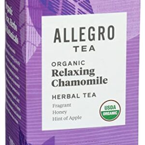 Allegro Tea, Organic Relaxing Chamomile Tea Bags, 20 ct