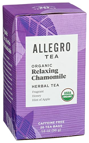 Allegro Tea, Organic Relaxing Chamomile Tea Bags, 20 ct