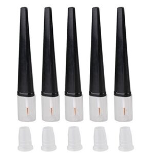 teensery 5 pcs 8ml empty mascara tube eyelashes tube eyeliner vials bottle tube with plug