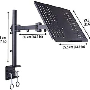 AnthroDesk Laptop/Notebook Desk Stand/Mount with Full Motion Adjustable Extension Arm with Tilt