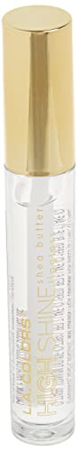 L.A. Colors High Shine Shea Butter Lip Gloss, Clear, 0.14 Ounce