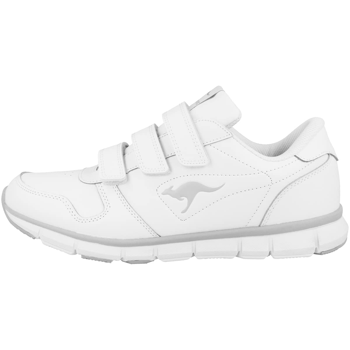 KangaROOS Unisex Fitness Shoes, White White Lt Grey 002, 12 US Women