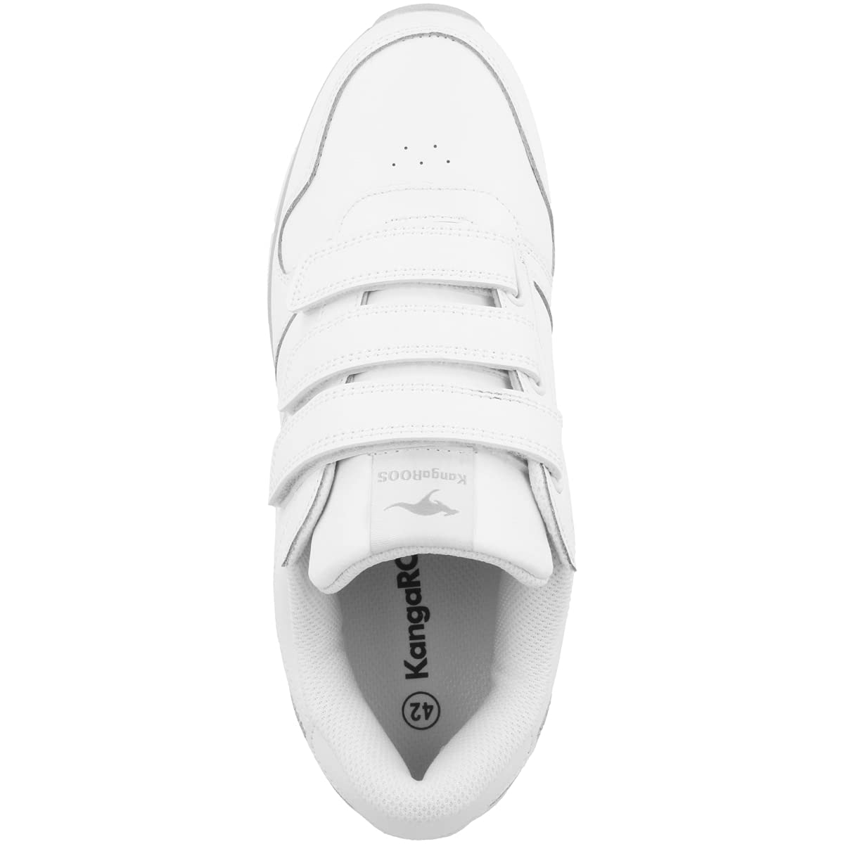 KangaROOS Unisex Fitness Shoes, White White Lt Grey 002, 12 US Women