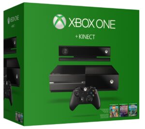 xbox one 500gb console with kinect bundle (includes chat headset)