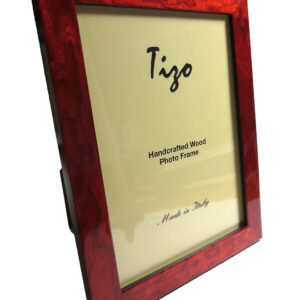 Tizo 5" X 7" Red Wooden Frame, Made in Italy