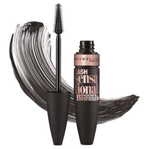 maybelline new york lash sensational luscious washable mascara, blackest black, 0.32 fl. oz.