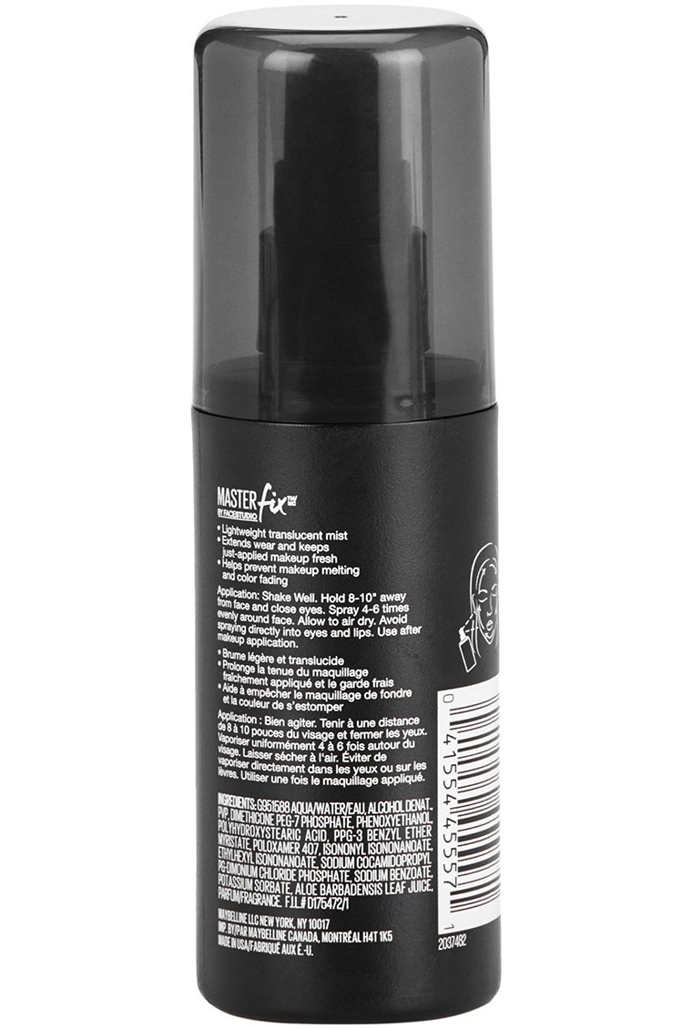 Maybelline New York Facestudio Master Fix Wear-Boosting Setting Spray, Translucent, 3.4 fl. oz.