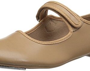 Dance Class Maryjane Tap Shoe, 8 M US Toddler, caramel