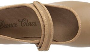 Dance Class Maryjane Tap Shoe, 8 M US Toddler, caramel