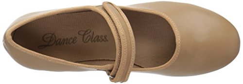 Dance Class Maryjane Tap Shoe, 8 M US Toddler, caramel