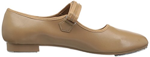 Dance Class Maryjane Tap Shoe, 8 M US Toddler, caramel