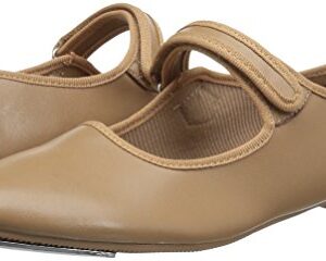 Dance Class Maryjane Tap Shoe, 8 M US Toddler, caramel