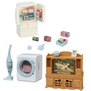 3 sets - tv, refrigerator and washing machine sets - get them together (japan import)