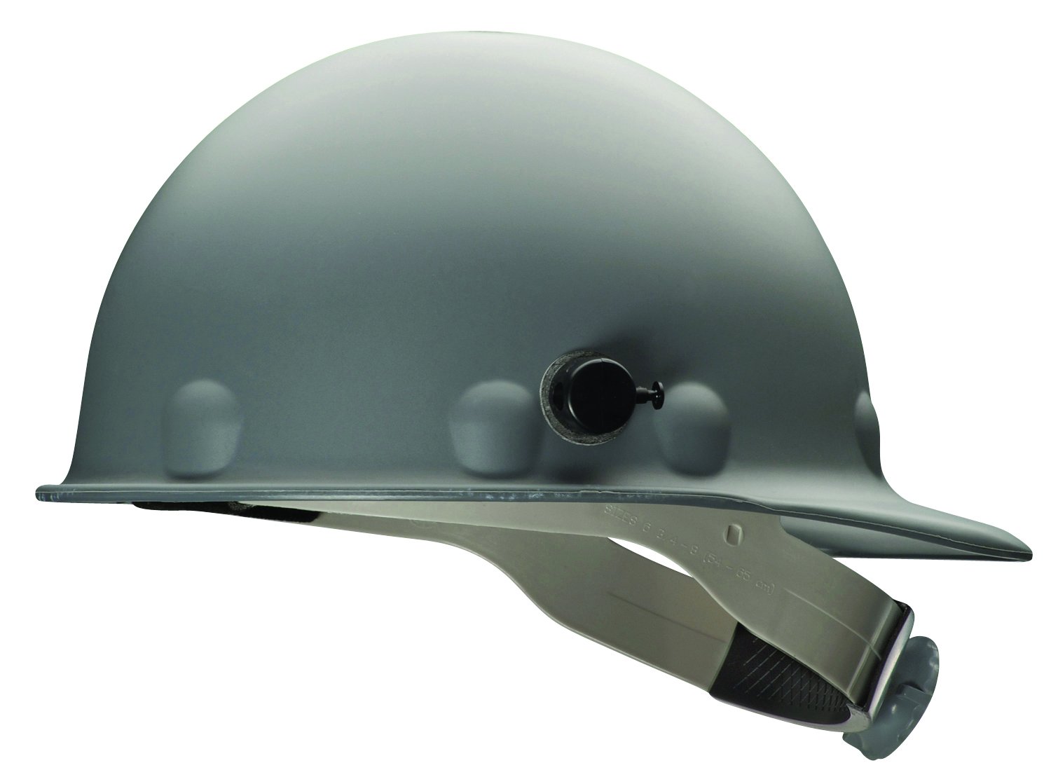 FIBRE-METAL Honeywell Safety Products Safety P2AQRW09A000 Super Eight Fiber Glass Cap Style Ratchet Hard Hat with Quick-Lok, Grey, Medium