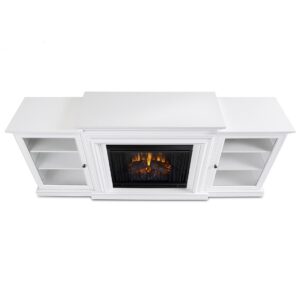 Real Flame Frederick Medial Electric Media Fireplace, Large, White