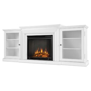 Real Flame Frederick Medial Electric Media Fireplace, Large, White