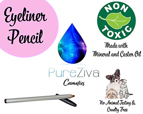 Pure Ziva Mermaid Matte Dark Forest Green Emerald Sea Green Eyeliner Pencil, HD Professional Eye Liner Long Lasting Highly Pigmented No Animal Testing & Cruelty Free