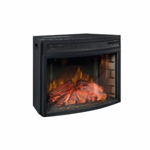 sauder fireplace insert - paite 26" curved, black