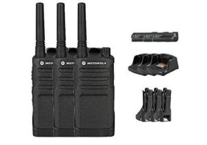 3 pack of motorola rmu2040 business two-way radio 2 watts/4 channels military spec 20 floor range