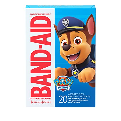 Band-Aid Brand Adhesive Bandages for First Aid, Nickelodeon PAW Patrol, Assorted, 20 ct