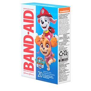 Band-Aid Brand Adhesive Bandages for First Aid, Nickelodeon PAW Patrol, Assorted, 20 ct