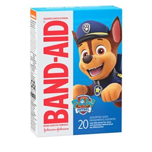 Band-Aid Brand Adhesive Bandages for First Aid, Nickelodeon PAW Patrol, Assorted, 20 ct