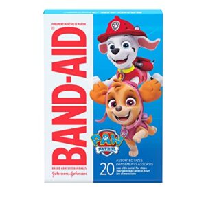 Band-Aid Brand Adhesive Bandages for First Aid, Nickelodeon PAW Patrol, Assorted, 20 ct