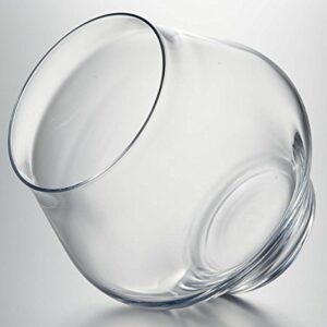 Luigi Bormioli Supremo 15.25 oz Pinot Noir Stemless Wine Glasses (Set of 2), Clear, 11281/02