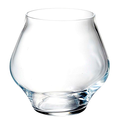 Luigi Bormioli Supremo 15.25 oz Pinot Noir Stemless Wine Glasses (Set of 2), Clear, 11281/02