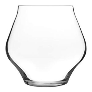 Luigi Bormioli Supremo 15.25 oz Pinot Noir Stemless Wine Glasses (Set of 2), Clear, 11281/02