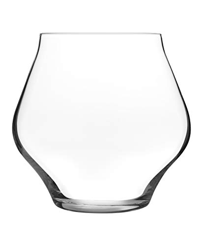 Luigi Bormioli Supremo 15.25 oz Pinot Noir Stemless Wine Glasses (Set of 2), Clear, 11281/02