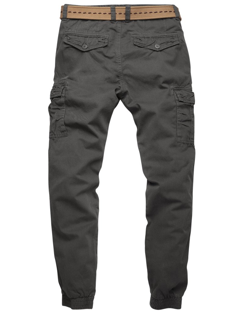 Match Men's Regular Fit Chino Jogger Cargo Pant (36W x 33L, 6539 Army Gray)