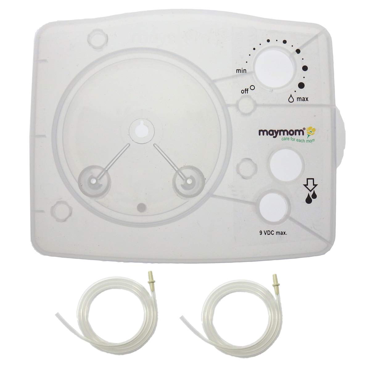 Maymom Brand Diaphragm Cap Faceplate Compatible with Medela Pump in Style Advanced Breastpump (9V Clear)