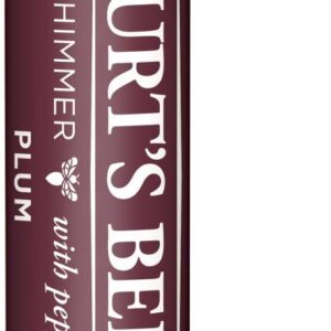 Burt's Bees 100% Natural Moisturizing Lip Shimmer, Plum - 1 Tube