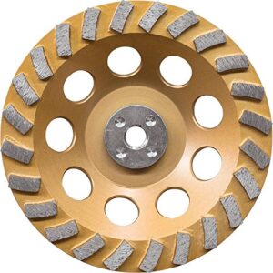 makita a-96425 24 segment turbo anti-vibration diamond cup wheel, 7"