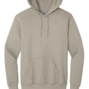 Gildan G18500 Heavy Blend Adult Unisex Hooded Sweatshirt 2XL Sand - 2 Pack