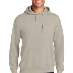 Gildan G18500 Heavy Blend Adult Unisex Hooded Sweatshirt 2XL Sand - 2 Pack