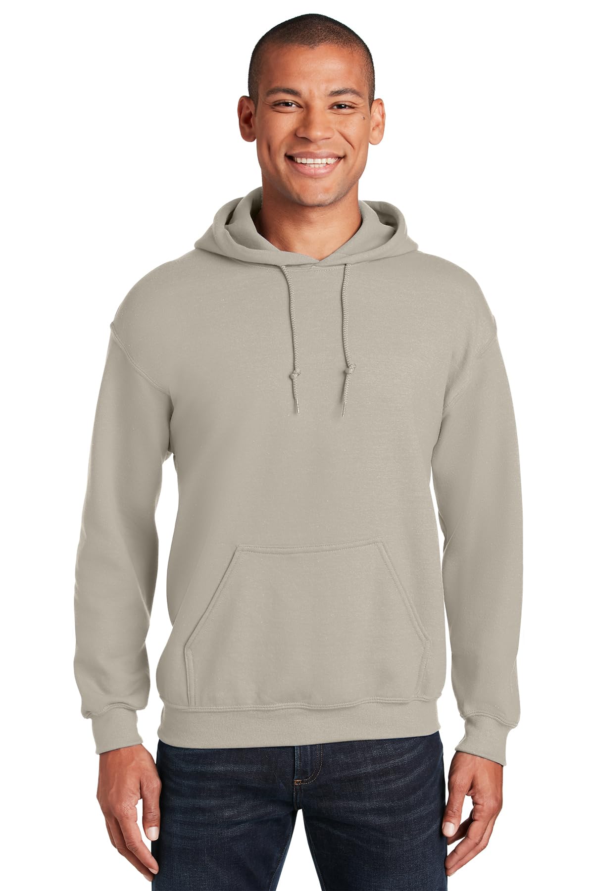 Gildan G18500 Heavy Blend Adult Unisex Hooded Sweatshirt 2XL Sand - 2 Pack