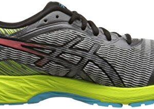 ASICS Women's Dynaflyte Running Shoe, Mid Grey/Flash Coral/Safety Yellow, 7.5 M US