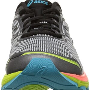 ASICS Women's Dynaflyte Running Shoe, Mid Grey/Flash Coral/Safety Yellow, 7.5 M US